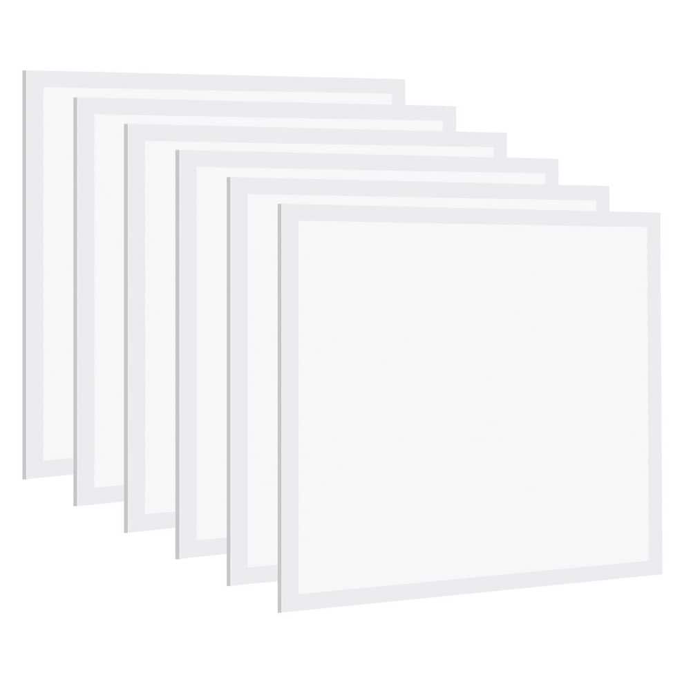 Bieuoram 2 ft. x 2 ft. 5800 Lumens Integrated LED Flat Panel Light ...