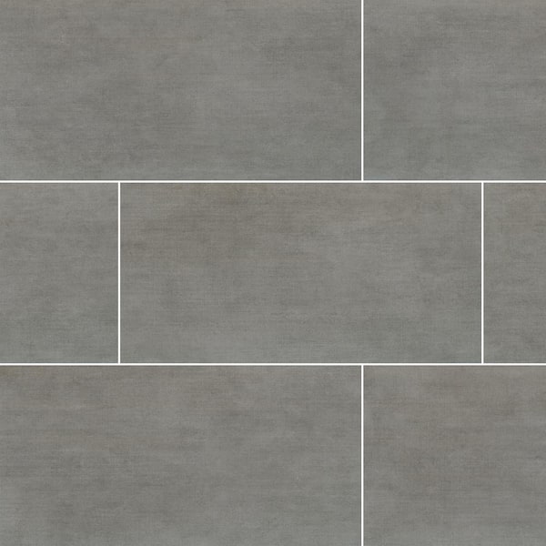 MSI Ridgestone Graphite 12 in. x 24 in. Matte Ceramic Floor and Wall ...