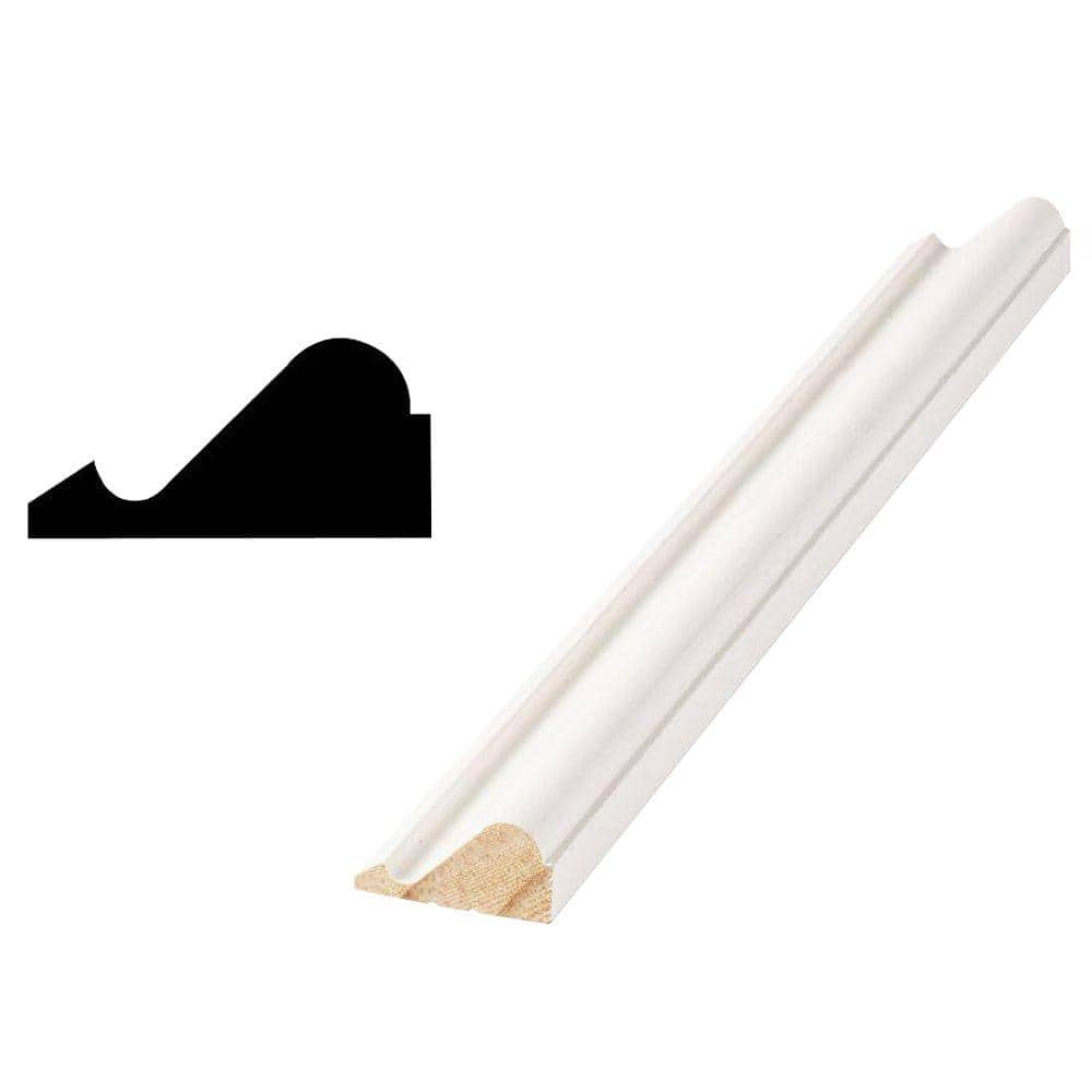 Woodgrain Millwork 163 11/16 in. x 1-3/8 in. x 96 in. Primed Finger ...