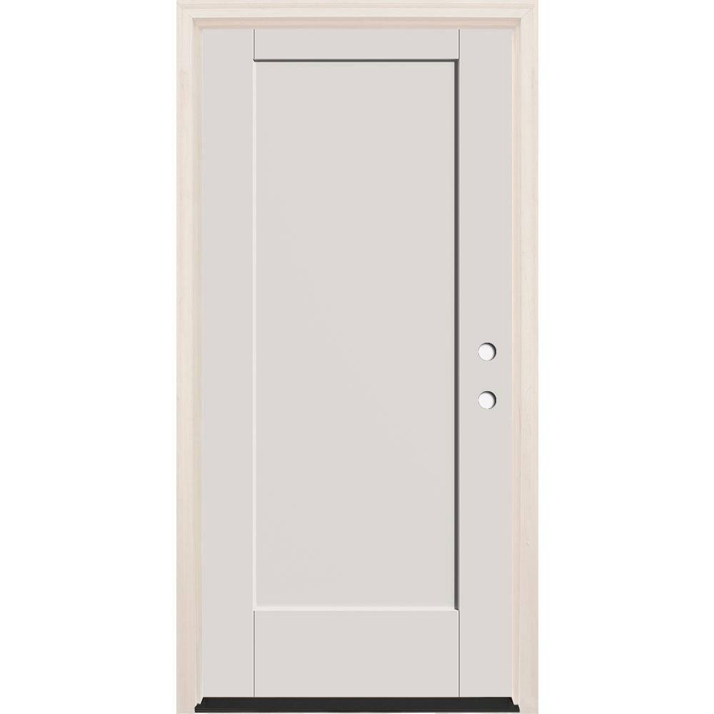 Builders Choice 32 in. x 80 in. 1 Panel Left-Hand Unfinished Fiberglass ...