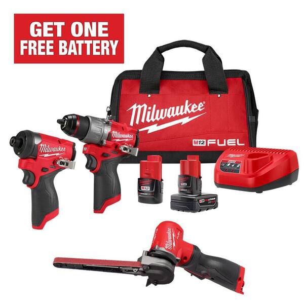 Milwaukee M12 FUEL 12V Lithium-Ion Brushless Cordless 1/2 in. x 18 in ...