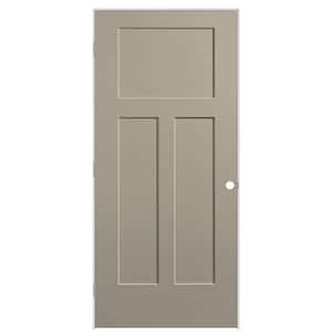 Masonite 36 in. x 80 in. 2-Panel Logan Right-Hand Solid Core Willow ...