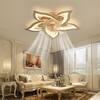 OLUZO 27In.Indoor Dimmable Flower Shape Ceiling Light Fan with Lights ...
