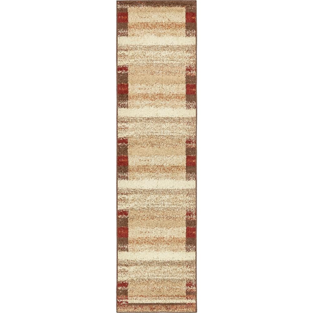 Unique Loom Autumn Maple Beige 2' 6 x 10' 0 Runner Rug 3138162 - The ...