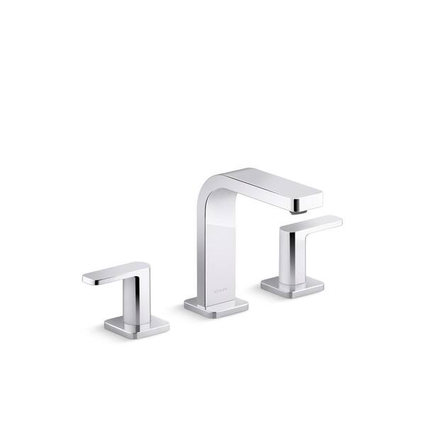 KOHLER Parallel Double Handle 8 in. Widespread 1.0 GPM Bathroom Sink ...