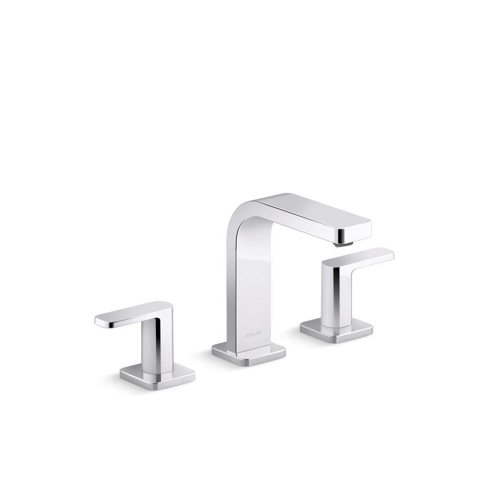 KOHLER Parallel Double Handle 8 in. Widespread 1.0 GPM Bathroom Sink ...