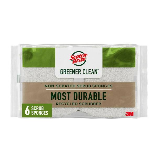 Scotch-Brite Greener Clean Non-Scratch Scrub Sponge (6-Pack) 97036-UG ...