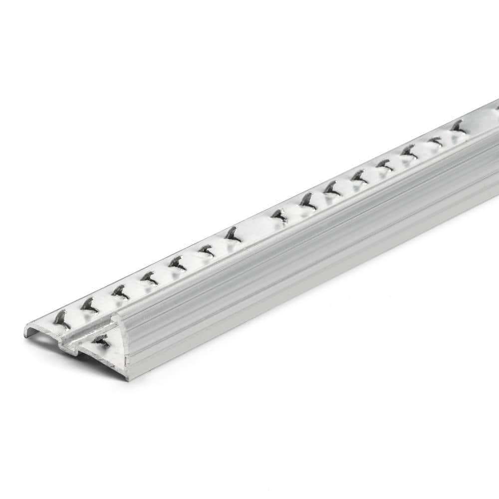 TrimMaster Silver 1-3/8 in. x 144 in. Carpet Gripper Transition Strip ...