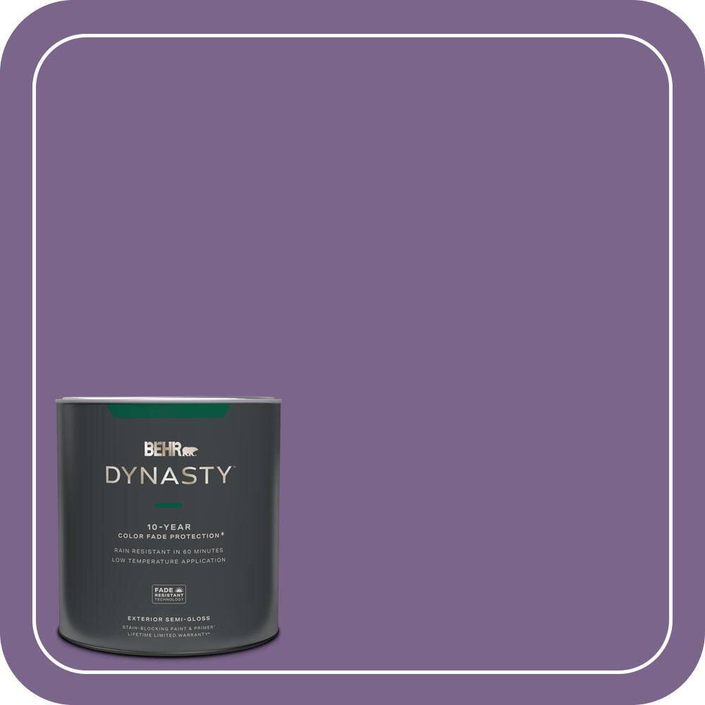 BEHR DYNASTY 1 qt. #M570-6 Notorious Semi-Gloss Exterior Stain-Blocking ...