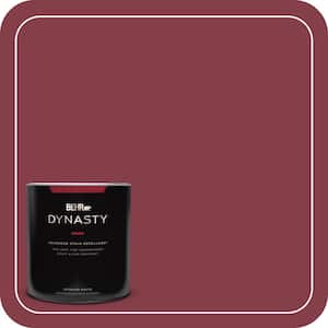 BEHR PREMIUM PLUS 1 qt. #S-H-120 Antique Ruby Flat Exterior Paint ...