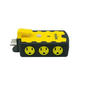 Yellow Jacket 6 ft. 6-Outlet Metal Heavy-Duty Power Strip with On/Off ...