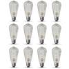Feit Electric 60-Watt Equivalent ST19 Dimmable Spiral Filament Clear ...