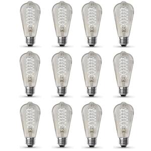 Feit Electric 100-Watt Equivalent ST19 Dimmable Straight Filament Clear ...