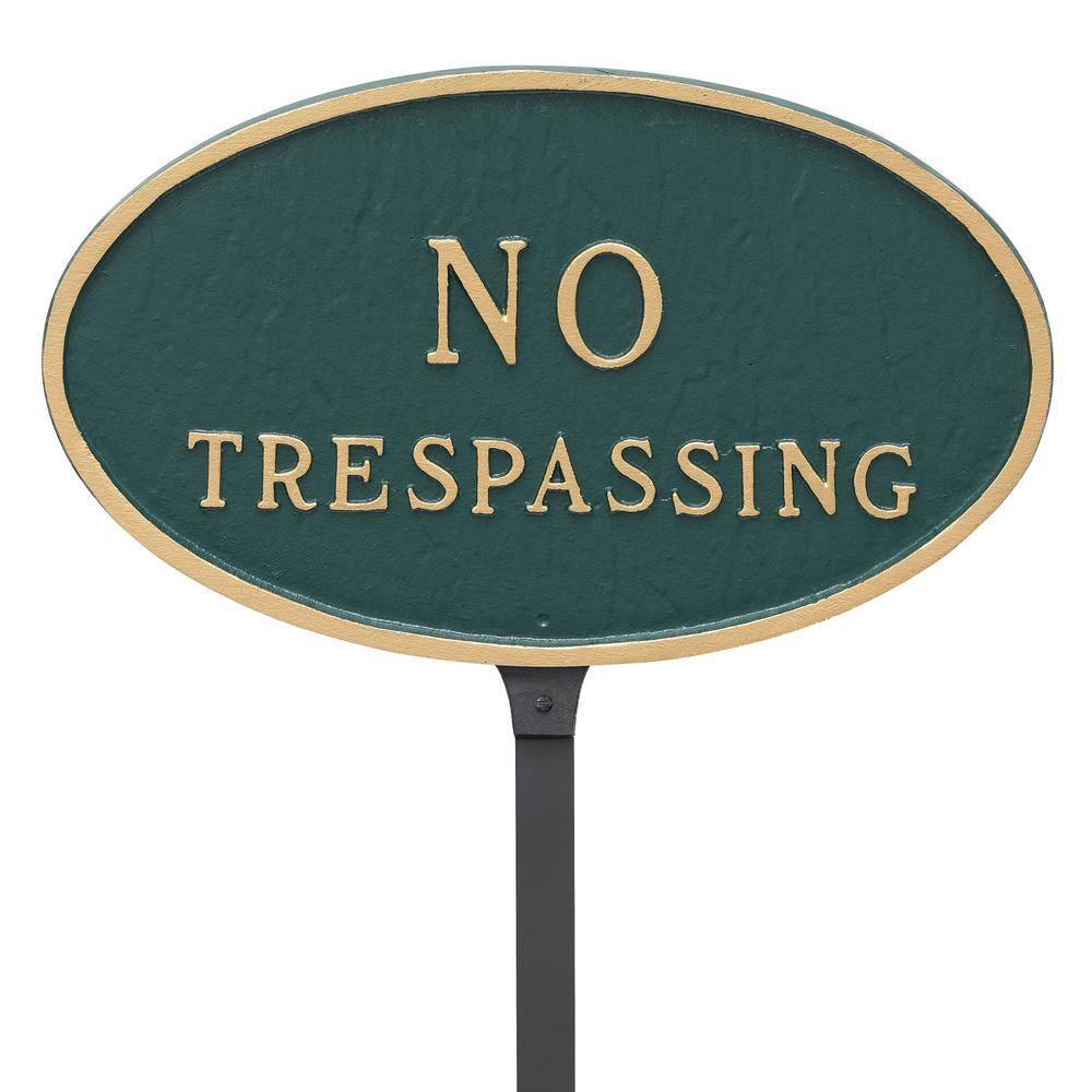 Heavy Duty Property Sign SmartSign No Trespassing Metal Plaque - 5.75x9 ...