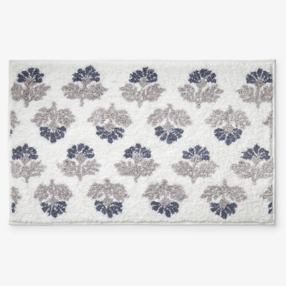 The Company Store Tufted 34 in. x 21 in. Smoke Gray Bath Rug 59098 ...