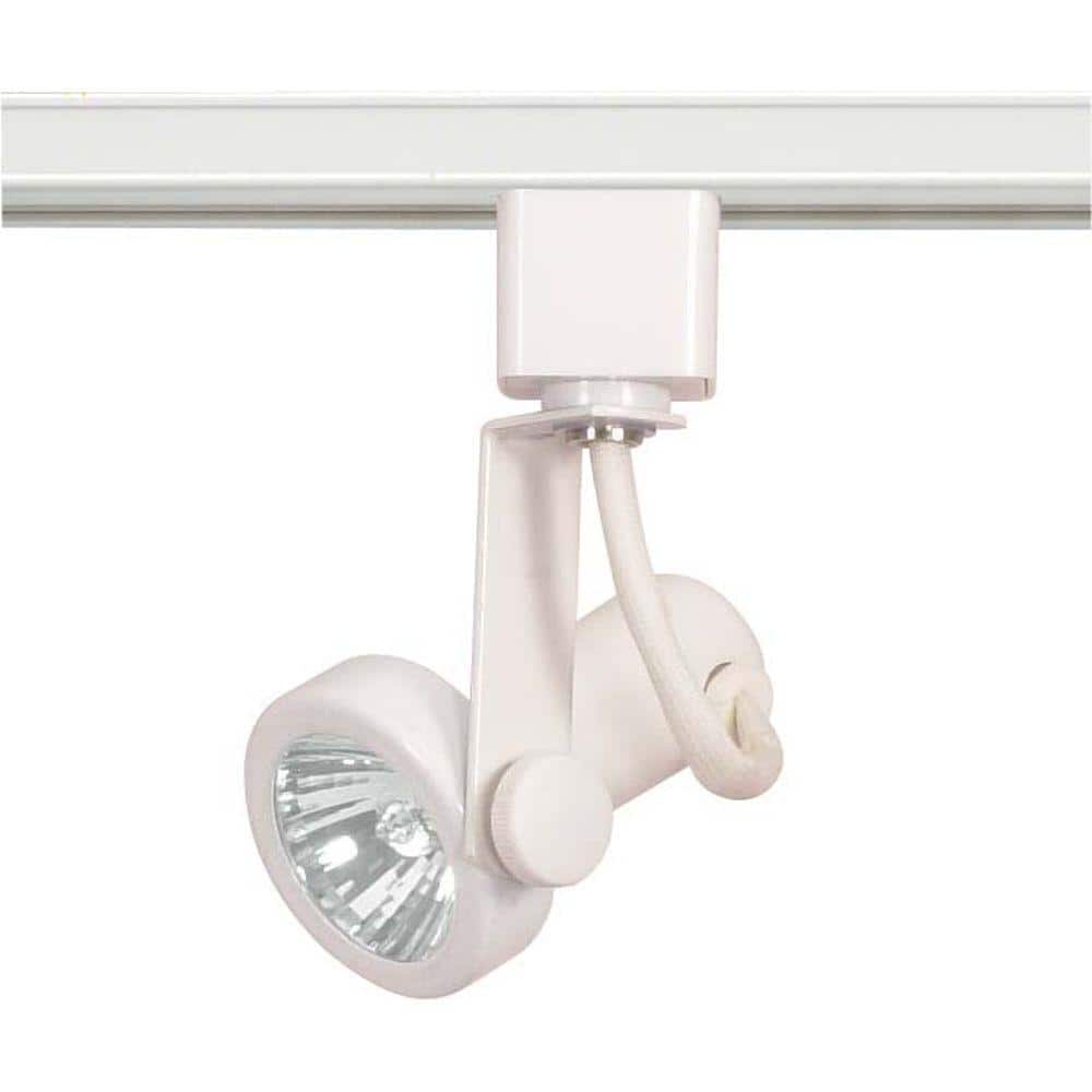 SATCO 1-Light MR16 120-Volt White Gimbal Ring Track Lighting Head TH321 ...