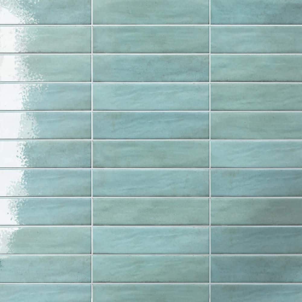 Merola Tile Tribeca Studio Watercolor 2 in. x 10 in. Porcelain Wall ...