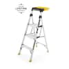 Gorilla Ladders 4 .5 ft. Aluminum Dual Platform Step Ladder with ...