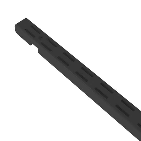 Everbilt 48 in. L - Black Shelf Tracks Regular Duty Vertical Rail 91196 ... Everbilt 48 in. L - Black Shelf Tracks Regular Duty Vertical Rail 91196 ...