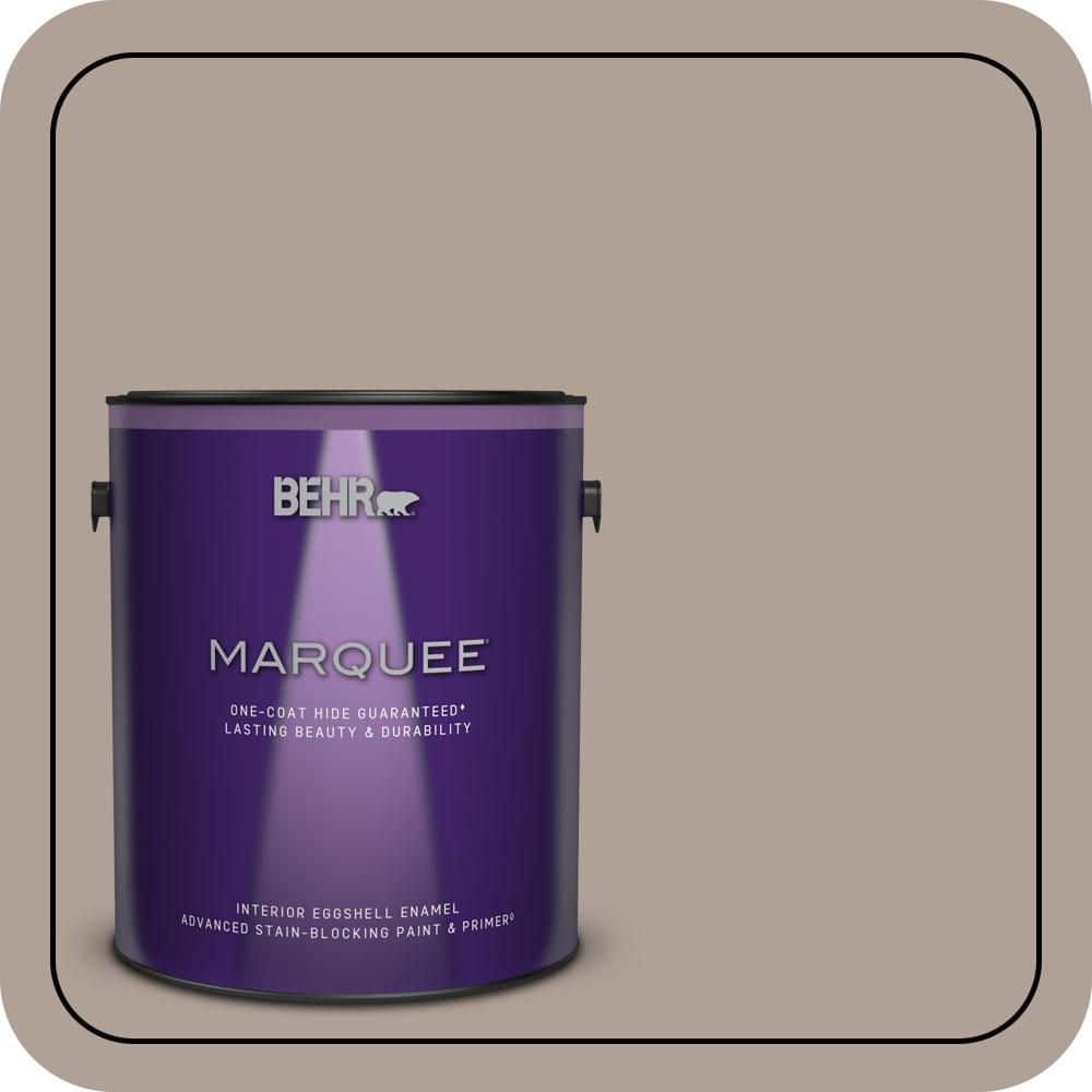 BEHR MARQUEE 1 gal. #N180-4 Moleskin One-Coat Hide Eggshell Enamel ...