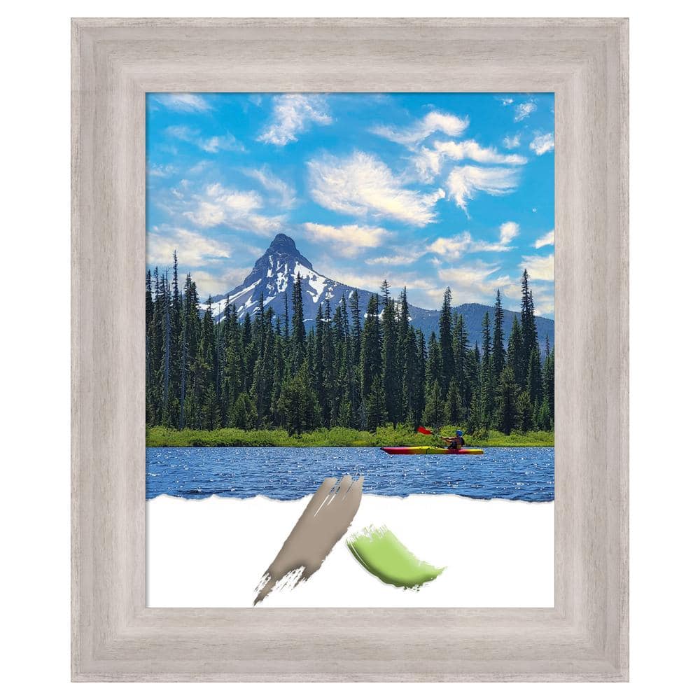 Amanti Art Beachwood Grey Wood Picture Frame Opening Size 16 x 20 in ...