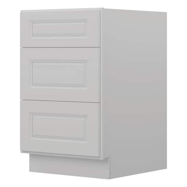 HOMEIBRO 21 in. Wx24 in. Dx34.5 in. H in Raised Panel Dove Plywood ...