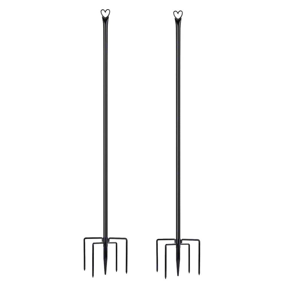 FAWEY TRED INC String Light Poles -2 Pack 9.8FT for Outside Hanging ...