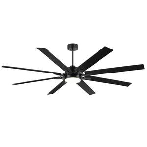 Breezary Vincent 72 in. Integrated LED Indoor Windmill Blade Black ...