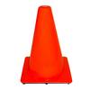 3M 12 in. Orange PVC Non Reflective Safety Cone 90127-00001 - The Home ...