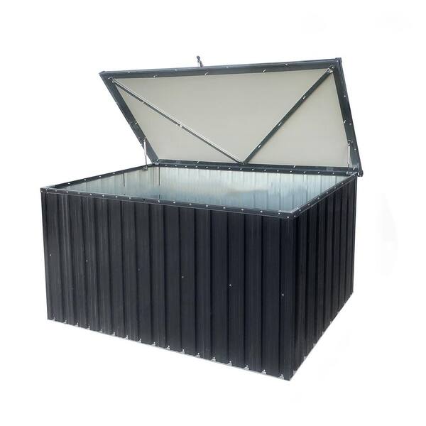 Boosicavelly 215 Gal. Outdoor Metal Storage Deck Box BOSTSTG08-67B ...