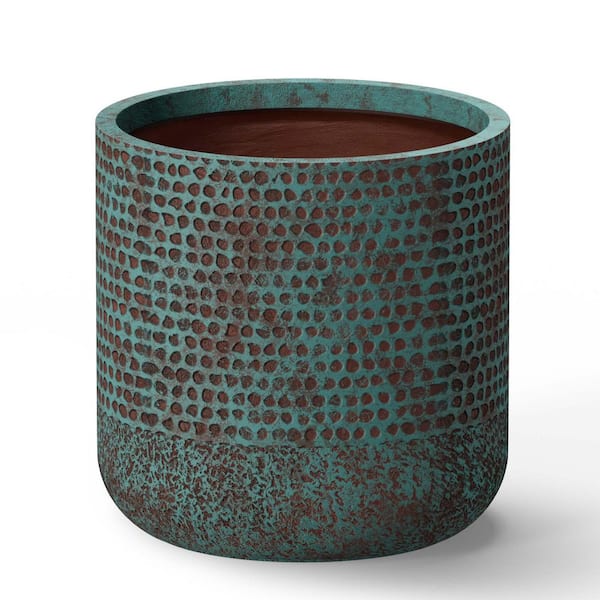 Morrava 18.5 in. Large Muted Teal (Enhanced Interior) Concrete Round ...