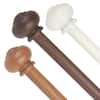 Rod Desyne 1 inch Adjustable Single Faux Wood Curtain Rod 28-48 inch in ...