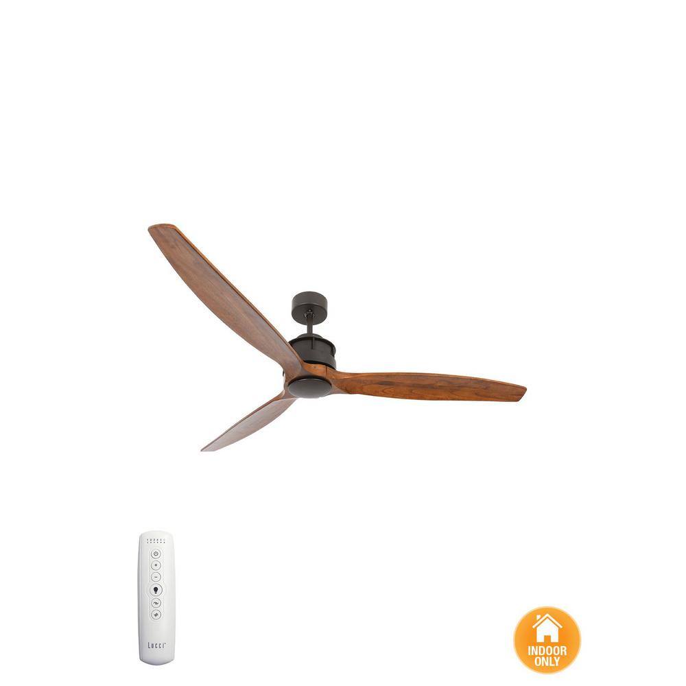 Lucci Air Akmani Oil Rubbed Bronze and Koa 60 DC Ceiling Fan 210507010 ...
