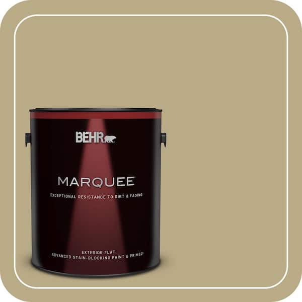 BEHR MARQUEE 1 gal. #PPU8-08A Makrut Lime Flat Exterior Paint & Primer ...