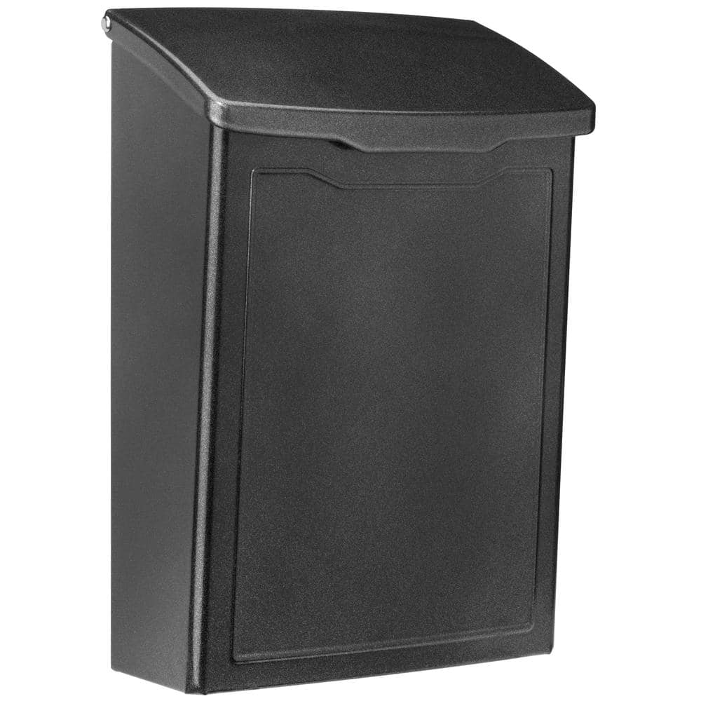 Architectural Mailboxes Marina Pewter Small Steel Wall Mount Mailbox ...
