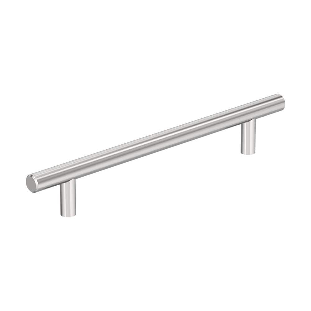 Amerock Bar Pulls Hollow 6-5/16 in. (160mm) Modern Polished Chrome Bar ...