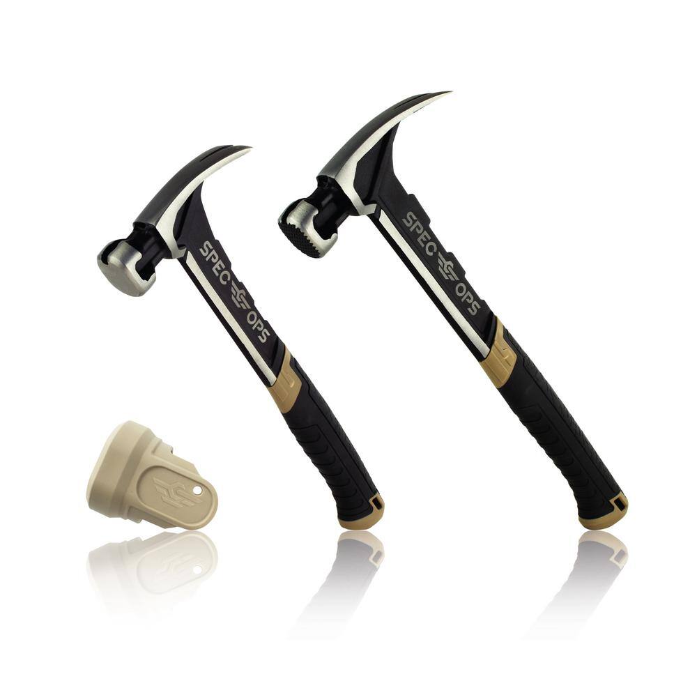 SPEC OPS Hammer Set, 20 oz. Nailing Hammer and 22 oz. Framing Hammer ...