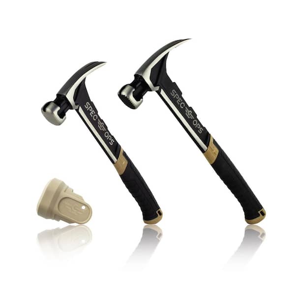 SPEC OPS Hammer Set, 20 oz. Nailing Hammer and 22 oz. Framing Hammer ...