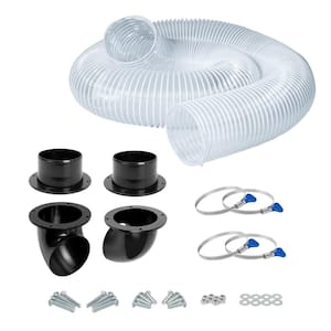 ‎POWERTEC 4 in. x 20 ft. Dust Collection Hose with Cone Reducer and ...