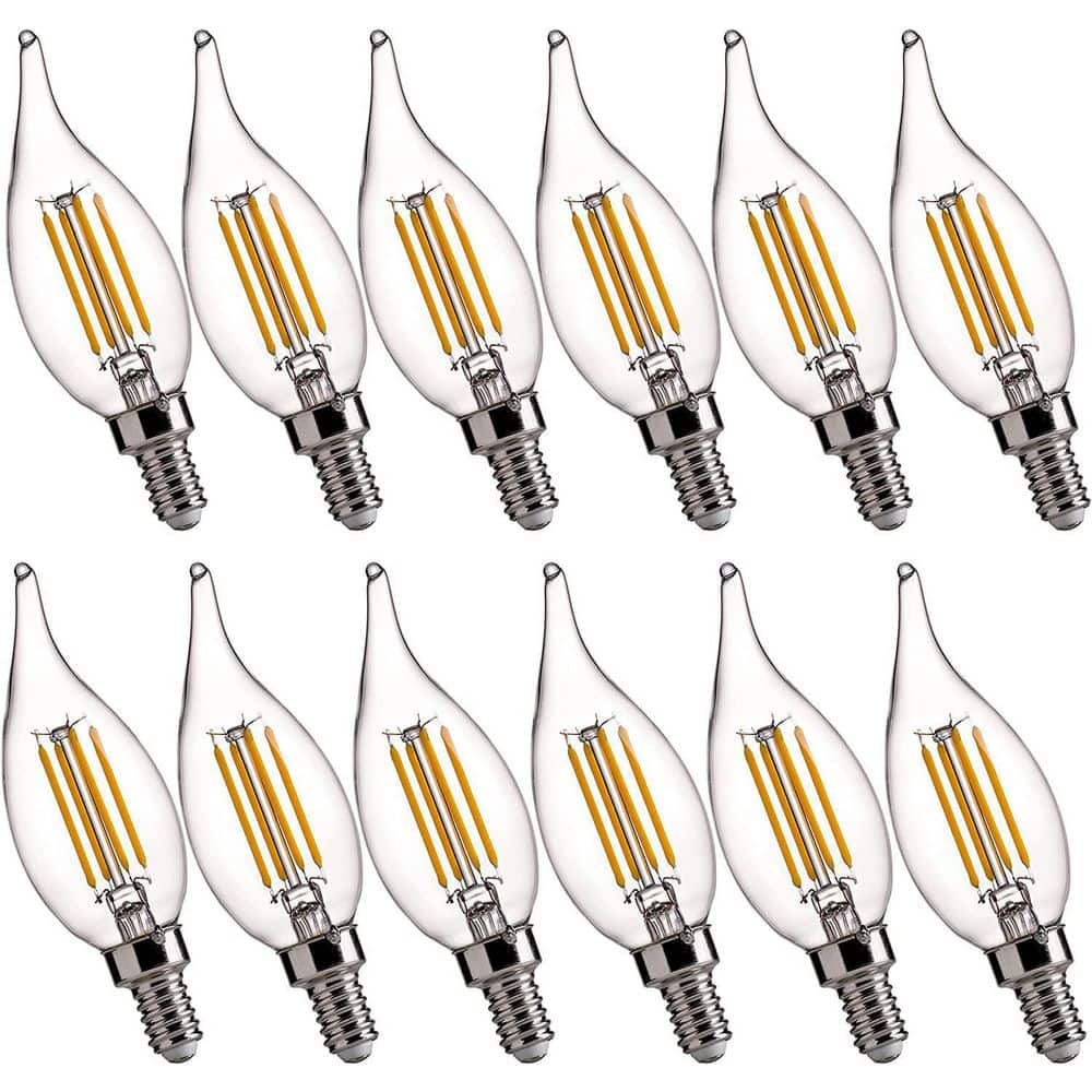 FLSNT 40-Watt Dimmable CA11 E12 Soft White (2700K), Dimmable LED ...