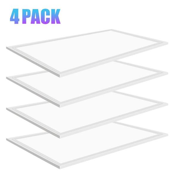 KOAOEIRS 2 ft. x 4 ft. 7800 Lumen 250W Equivalent White Dimmable 5000K ...