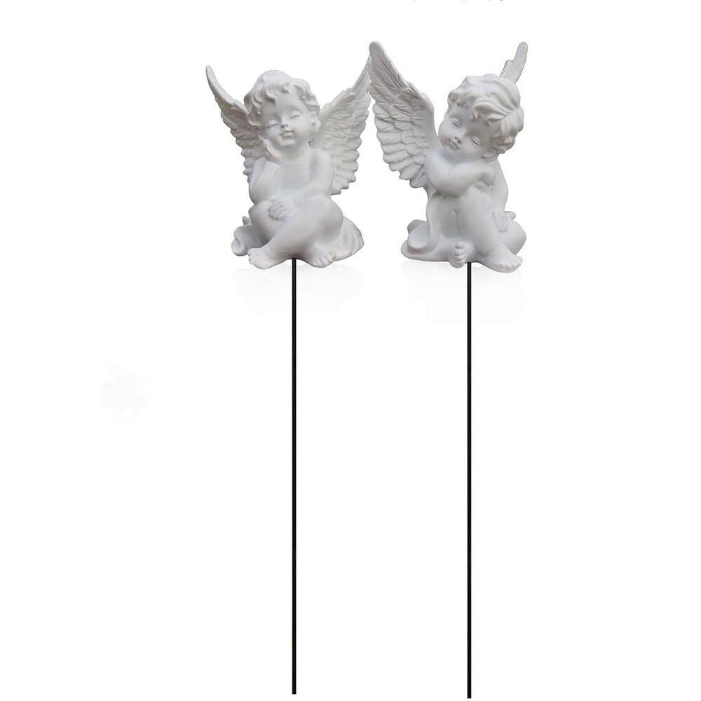 SANDTON GEWN LLC Set of 2 Cherub Angel Decorative Garden Stakes YNLIN44 ...