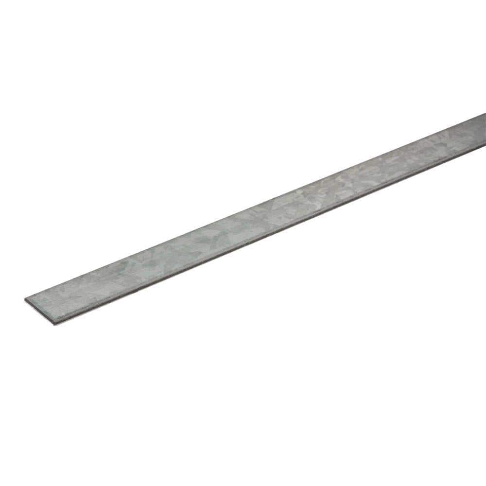 Everbilt 3/4 in. x 3 ft. - 12 Gauge Thick Zinc Plated Steel Flat Bar ...