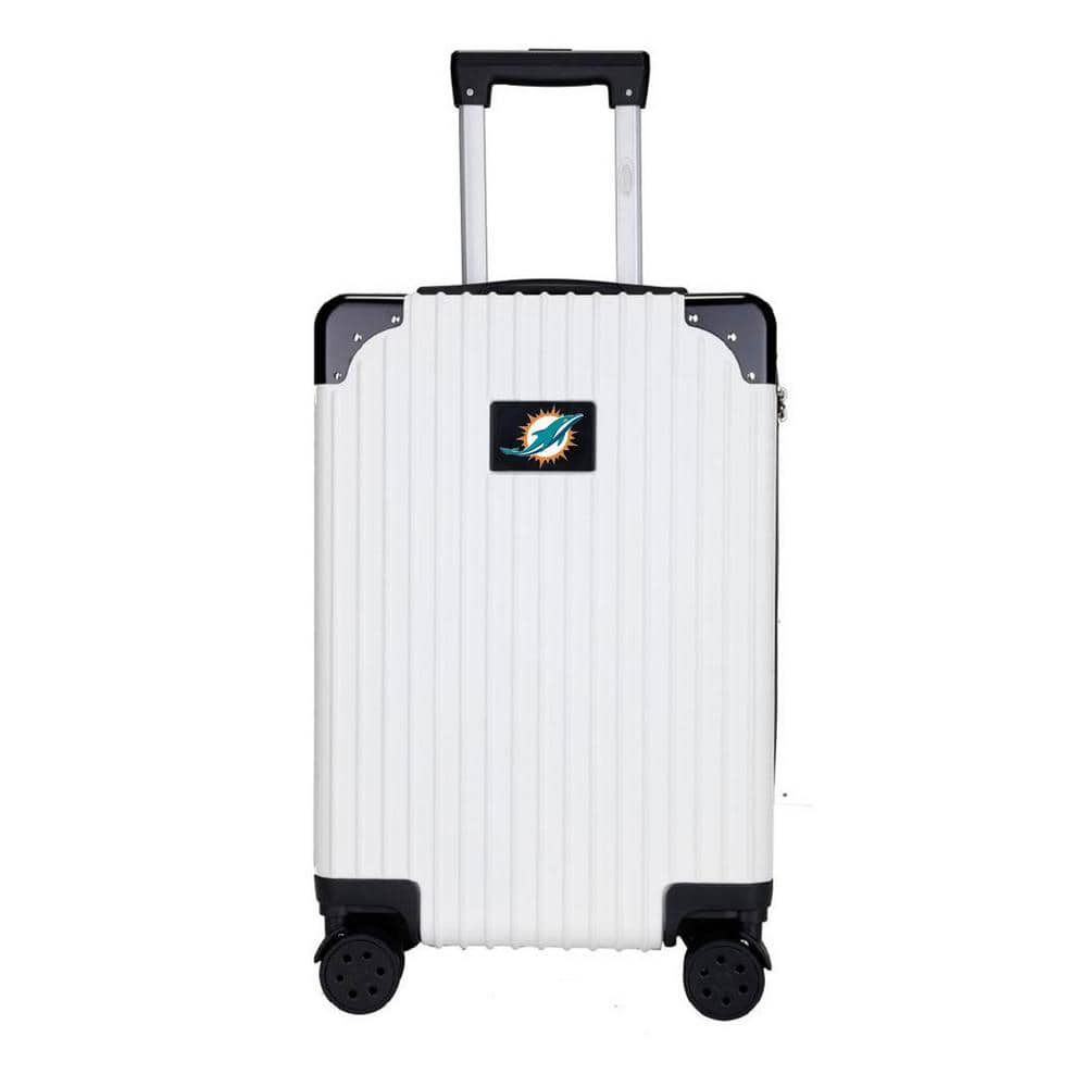 Mojo Miami Dolphins premium 2-Toned 21" Carry-On Hardcase in White ...