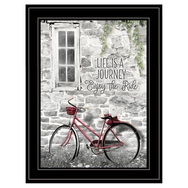 HomeRoots Charlie Life is a Journey 1-Piece Framed Wall Art 19 in. x 15 ...