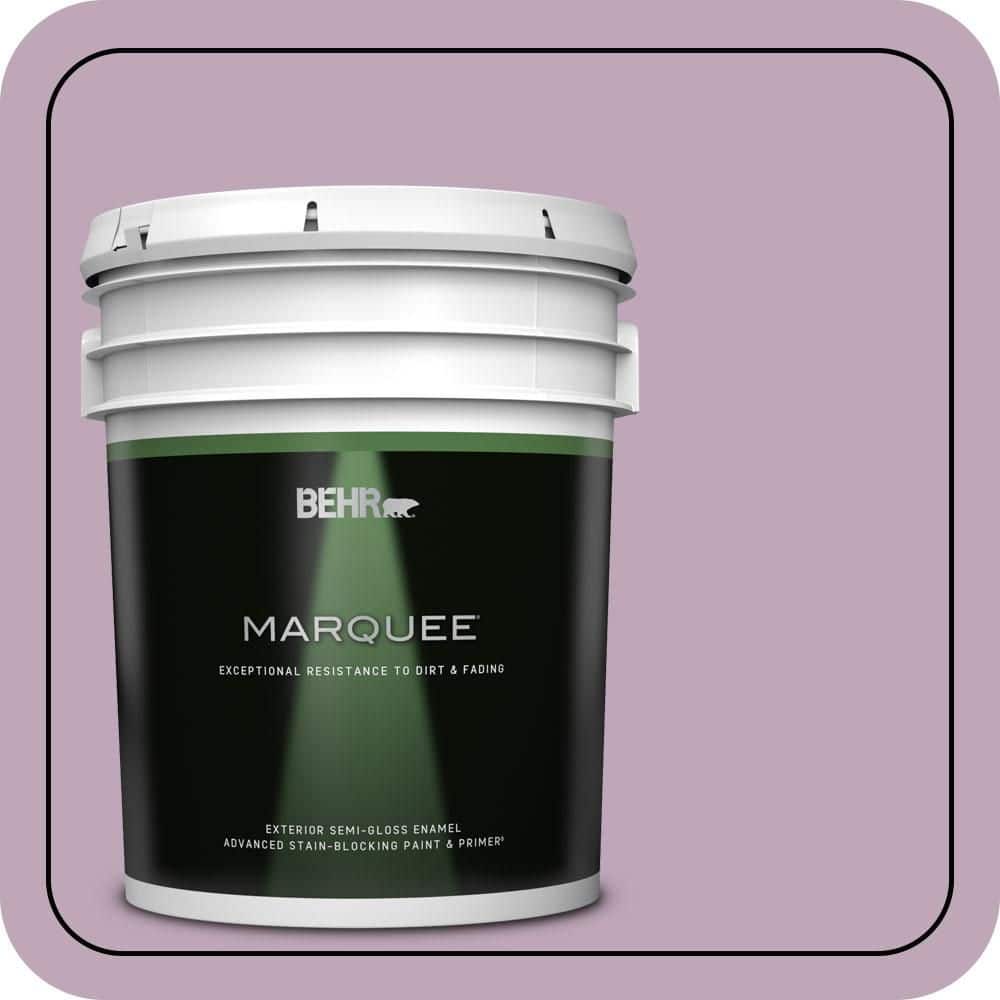 BEHR MARQUEE 5 gal. #680F-4 Soft Heather Semi-Gloss Enamel Exterior ...