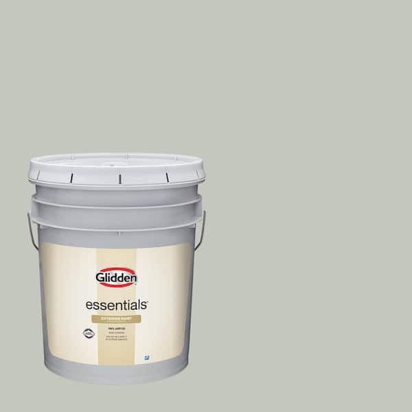 Glidden Essentials 5 gal. PPG1033-3 Silent Storm Semi-Gloss Exterior ...