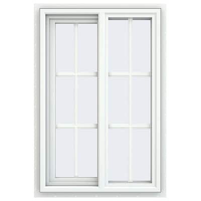 JELD-WEN 23.5 in. x 35.5 in. V-4500 Series White Vinyl Left-Handed ...