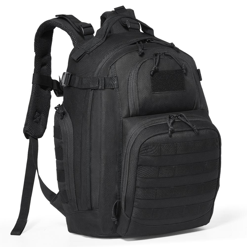 VEVOR Tactical Backpack, 17.72 in. Black Backpack Tactical with Molle ...