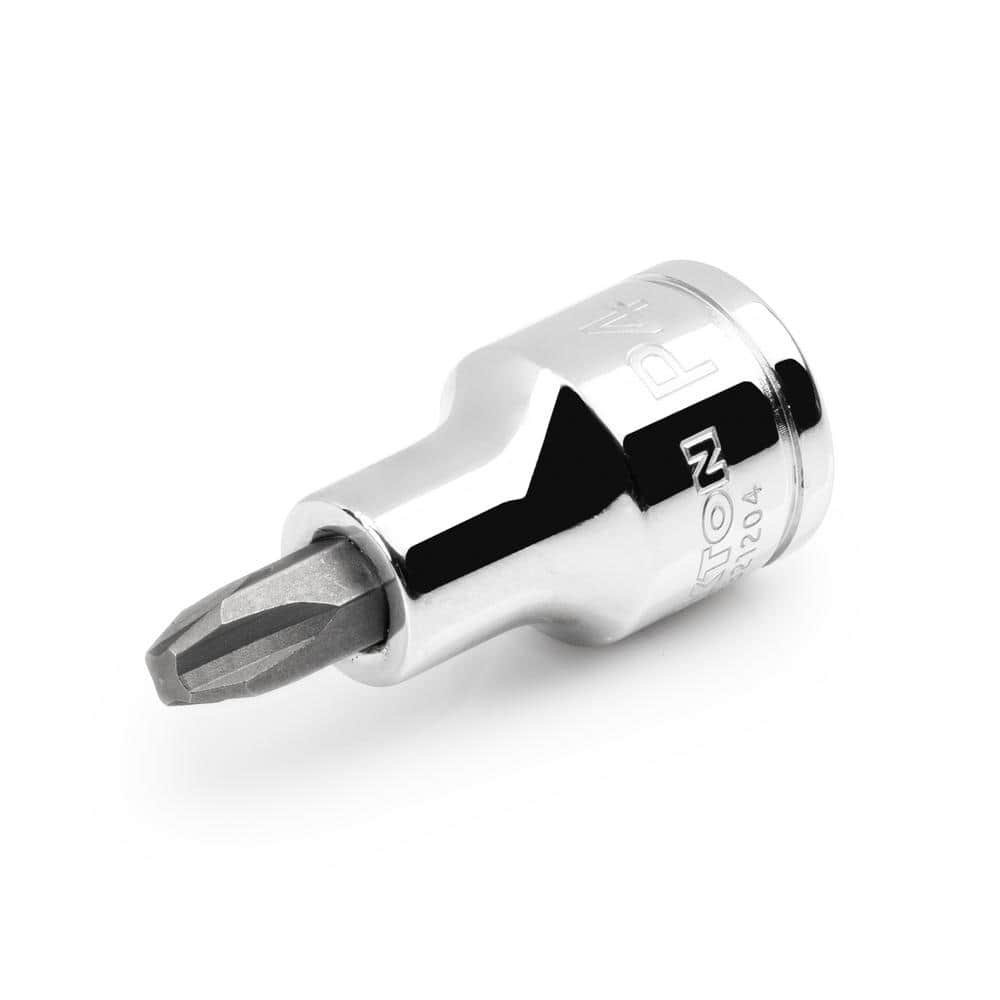 TEKTON 1/2 in. Drive x #4 Phillips Bit Socket SHB21204 - The Home Depot